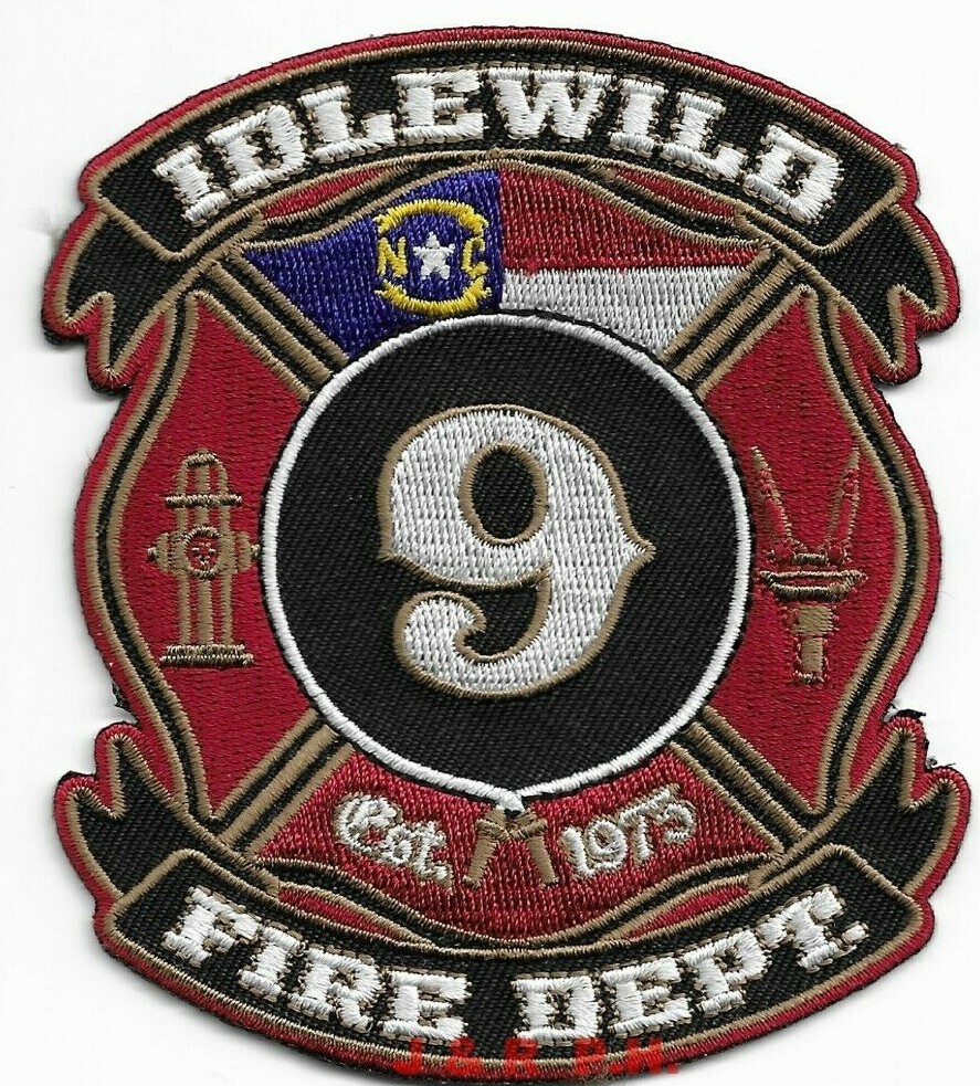 *NEW STYLE* Idlewild Fire Dept., North Carolina (3.5" x 4" size) fire ...