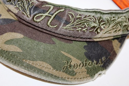 HOOTERS Visor ~ Camo Camouflage Flower Vizor Cap/Hat - NEW - One Size ...