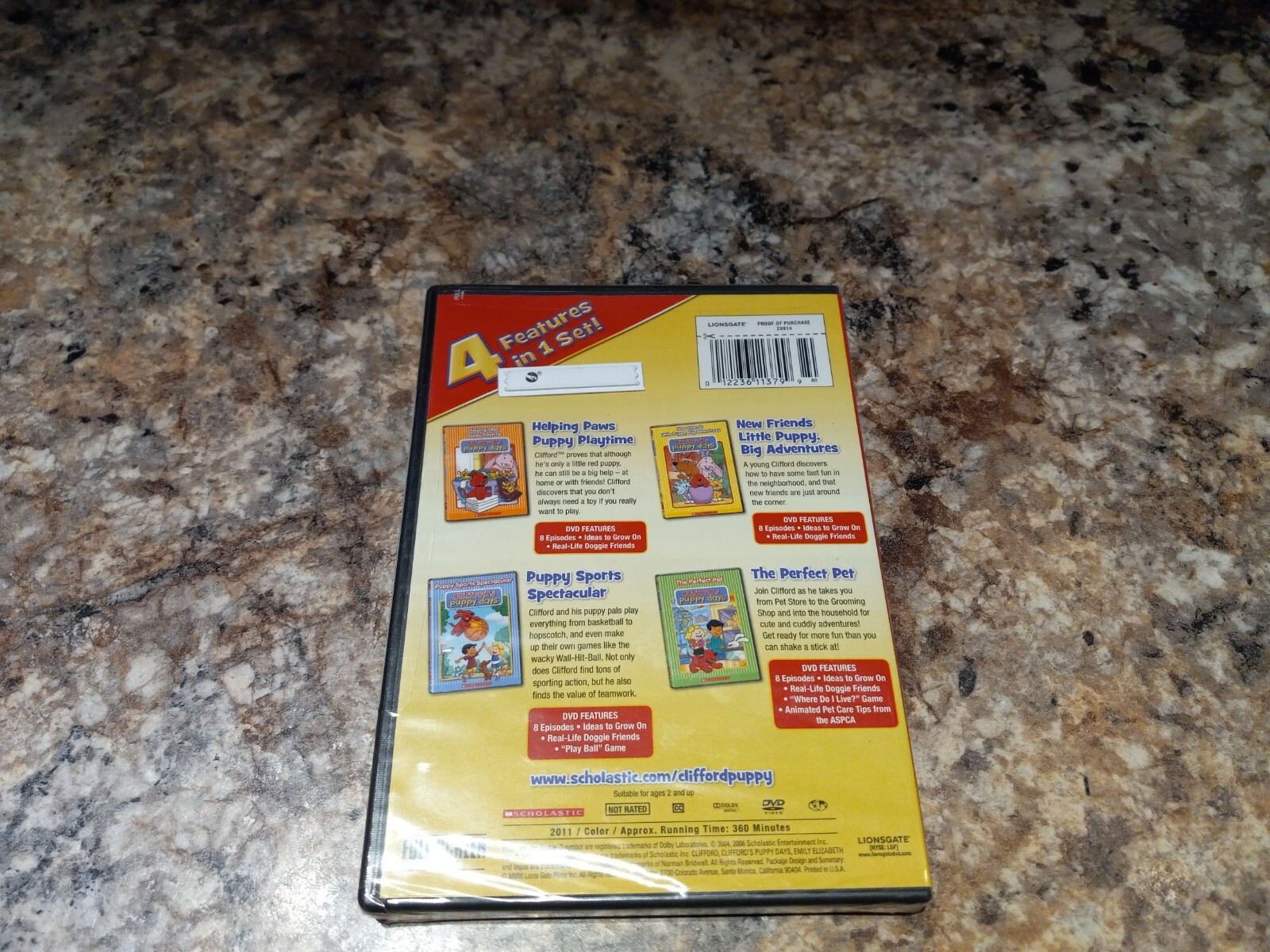 Cliffords Puppy Days: 4 Feature Set (DVD, 2011, 3-Disc Set) NEW ...