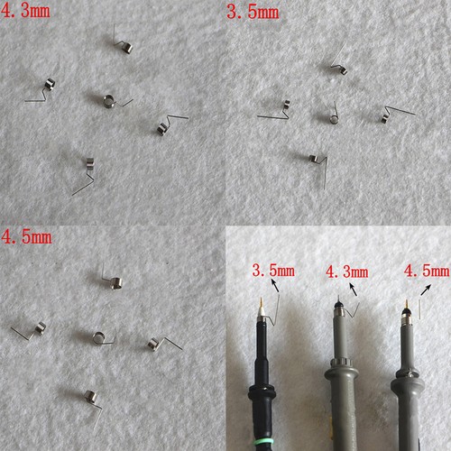 5pcs 3.5 /4.3 /4.5mm Ground Spring Oscilloscope Probe for Tektronix ...
