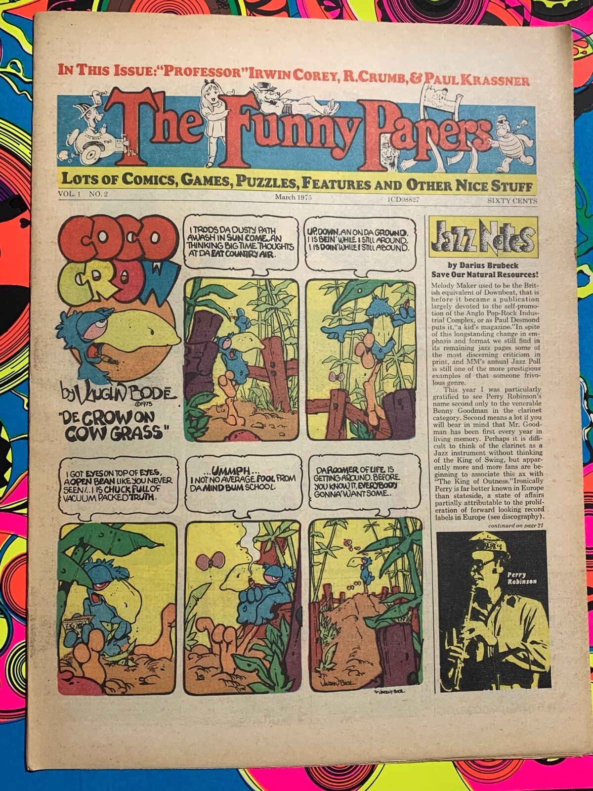 THE FUNNY PAPERS PREMIER #2 ISSUE MAR 1975 VINTAGE NEWSPAPER COMICS ...