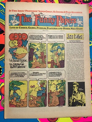 THE FUNNY PAPERS PREMIER #2 ISSUE MAR 1975 VINTAGE NEWSPAPER COMICS ...