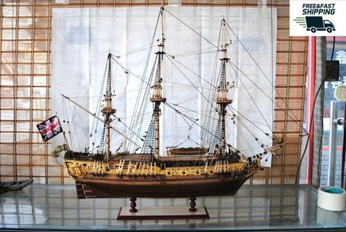 Yuan qing HMS Royal Caroline 1749 Scale 1/50 33'' Wooden Ship Model ...