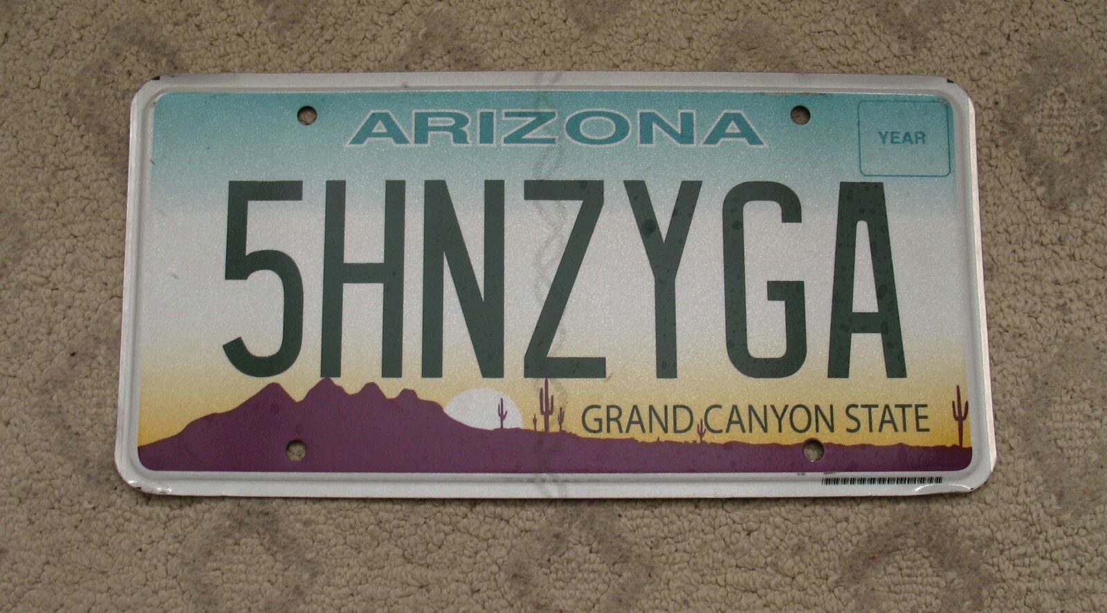 A76 - ARIZONA VANITY PERSONALIZED LICENSE PLATE 5HNZYGA | eBay