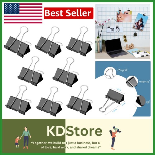 360 Pack Medium Binder Clips - 1.25 Inch Rust-Resistant Paper Clips for ...
