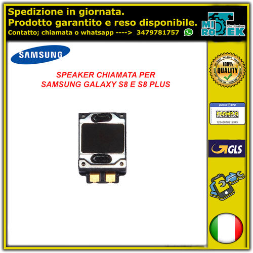AURICOLARE ALTOPARLANTE EAR SPEAKER SAMSUNG S8 S8 PLUS G950 G955 G950F ...