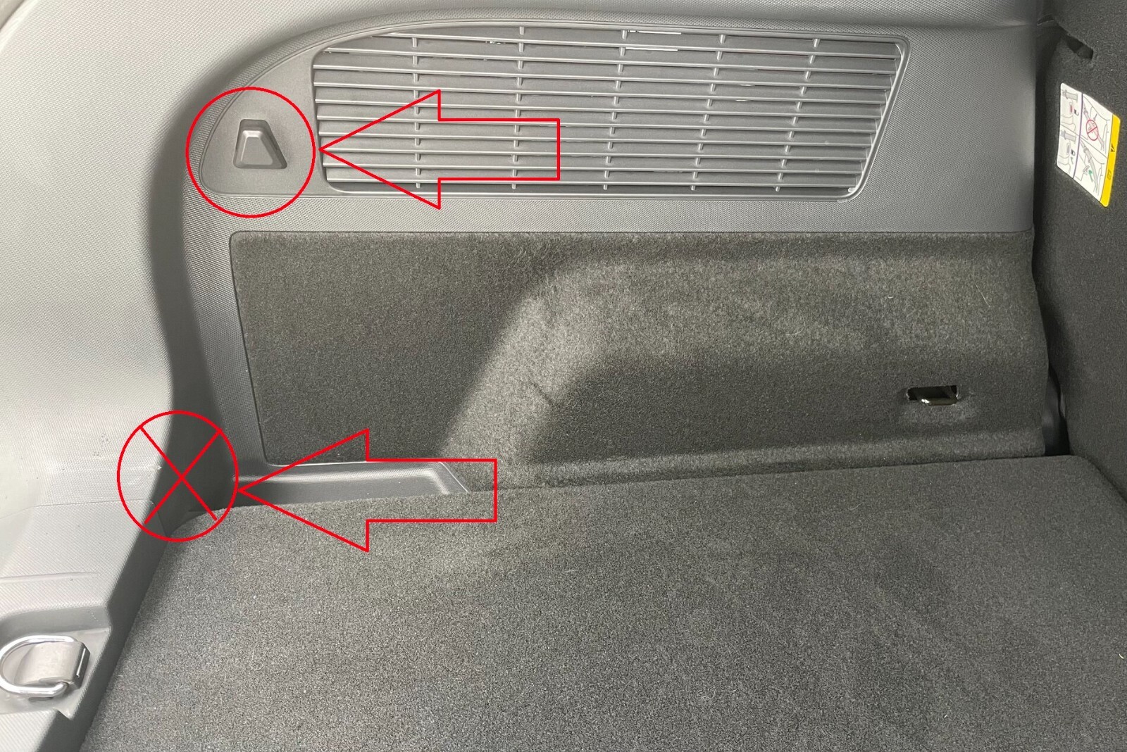 Envelope Style Middle Trunk Mesh Cargo Net for Ford Mustang Mach-E 2021 ...