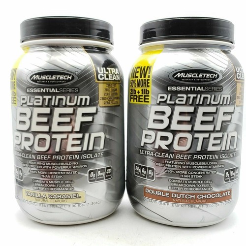 MuscleTech Platinum 100% Beef Protein, Ultra-Pure Hydrolyzed Beef ...