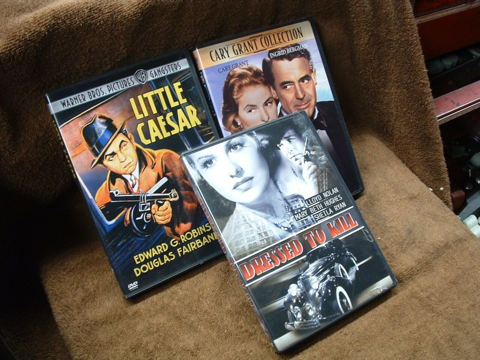 3 DVD'S CARY GRANT, INGRID BERGMAN, LLOYD NOLAN, EDWARD G. ROBINSON ...