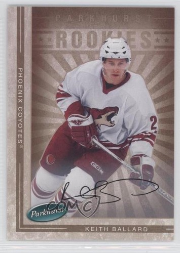 2005-06 Parkhurst Rookies Facsimile Auto /100 Keith Ballard #656 Rookie ...