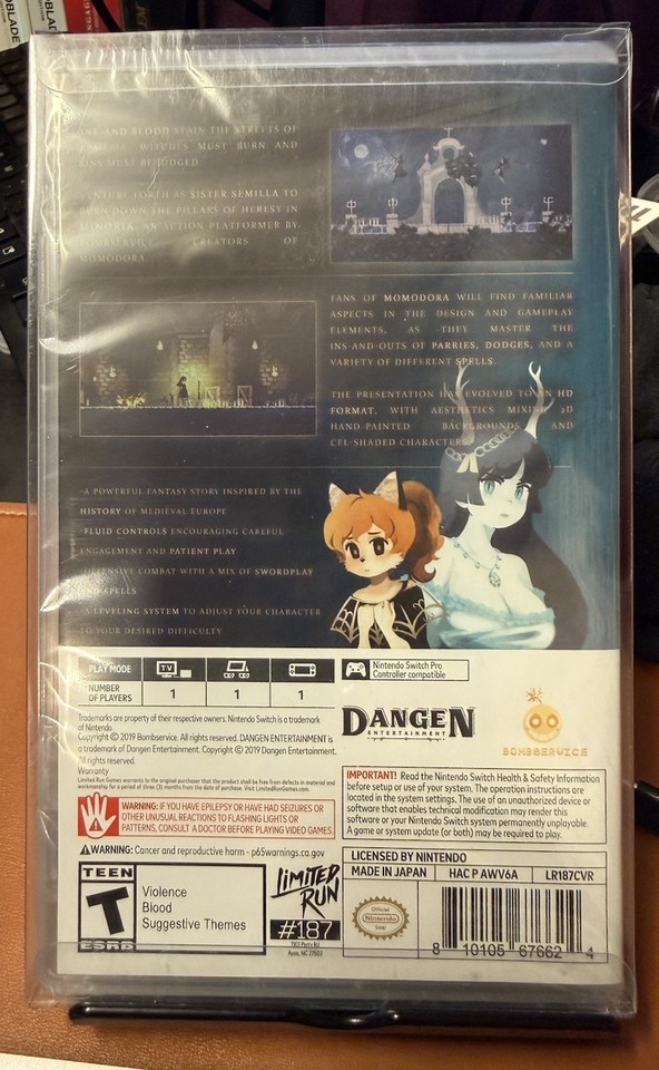 Minoria (Nintendo Switch, LRG #187, Brand New/Sealed) | eBay