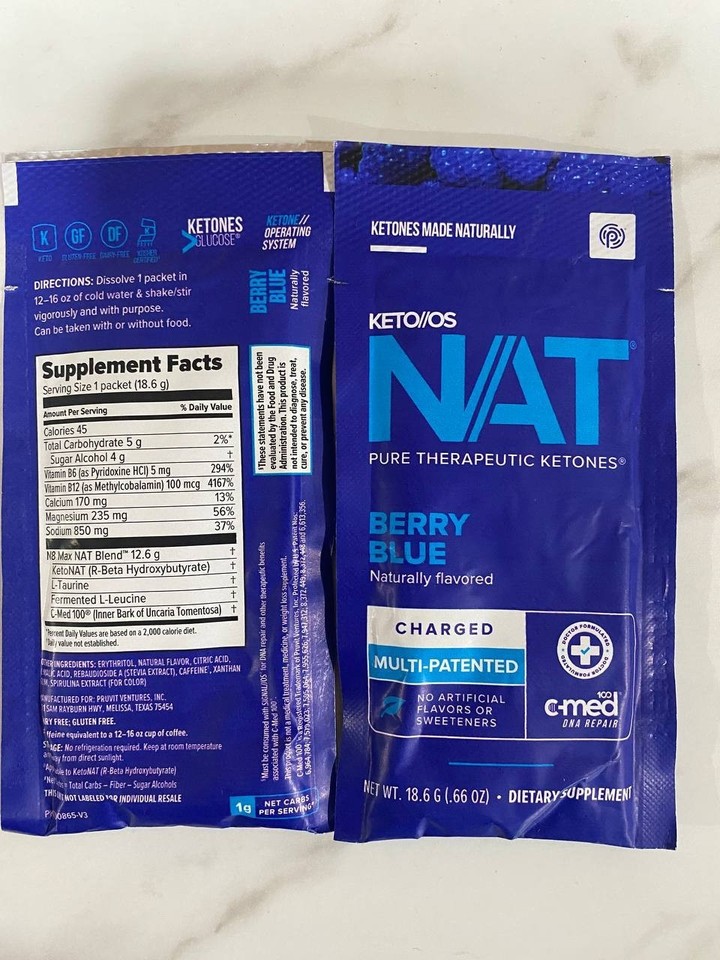 🔥Ketones Pruvit Ketone NAT Pick Your Flavor MUST BUY 5 PACKS K1 ...