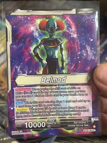 DBS Dragon Ball Prismatic Clash - Belmod God of Destruction BT28-106 ...