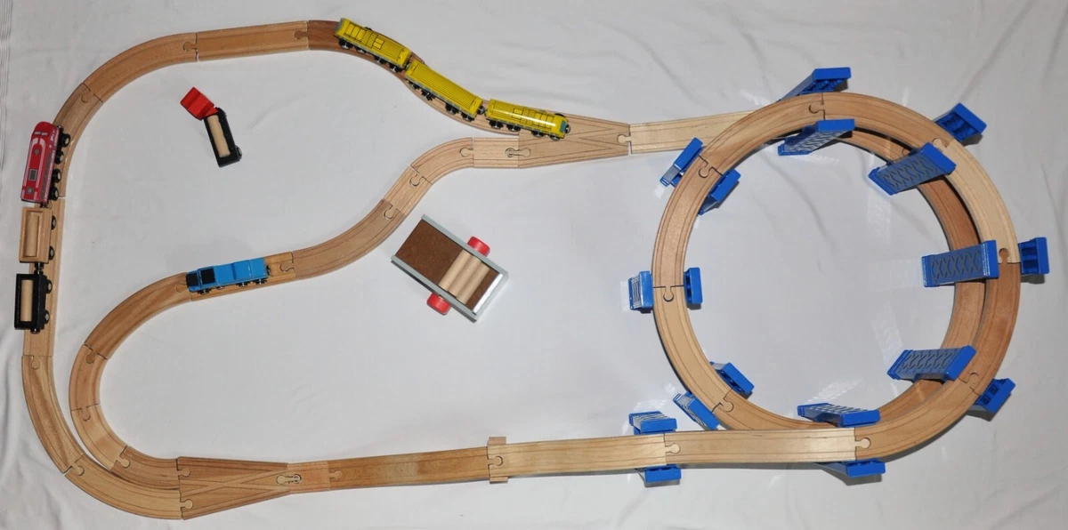 Wooden Train Track Layout