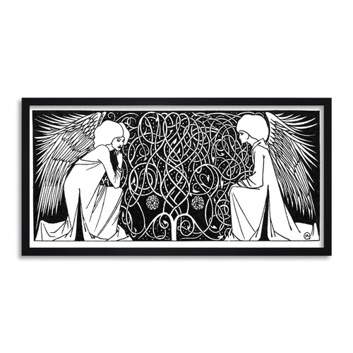 Beardsley Buch Vorwort Tod Arthur Gerahmter Druck 31x64 cm | eBay.de