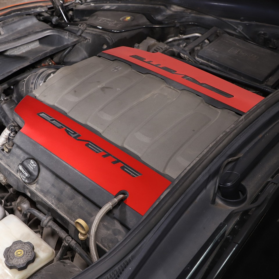 Aluminum Alloy Engine Side Panel Trim Covers Fit for Corvette C7 2014 ...