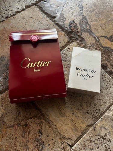 Cartier Vintage Lighter Pentagon White Case Box & Servicing Travel Kit | eBay