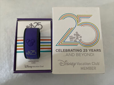 Disney Vacation Club Member Purple Magic Band 25 Years and Beyond LE ...