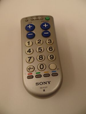 Genuine Remote Control Sony TV Television RM-EZ2T Silver | eBay UK