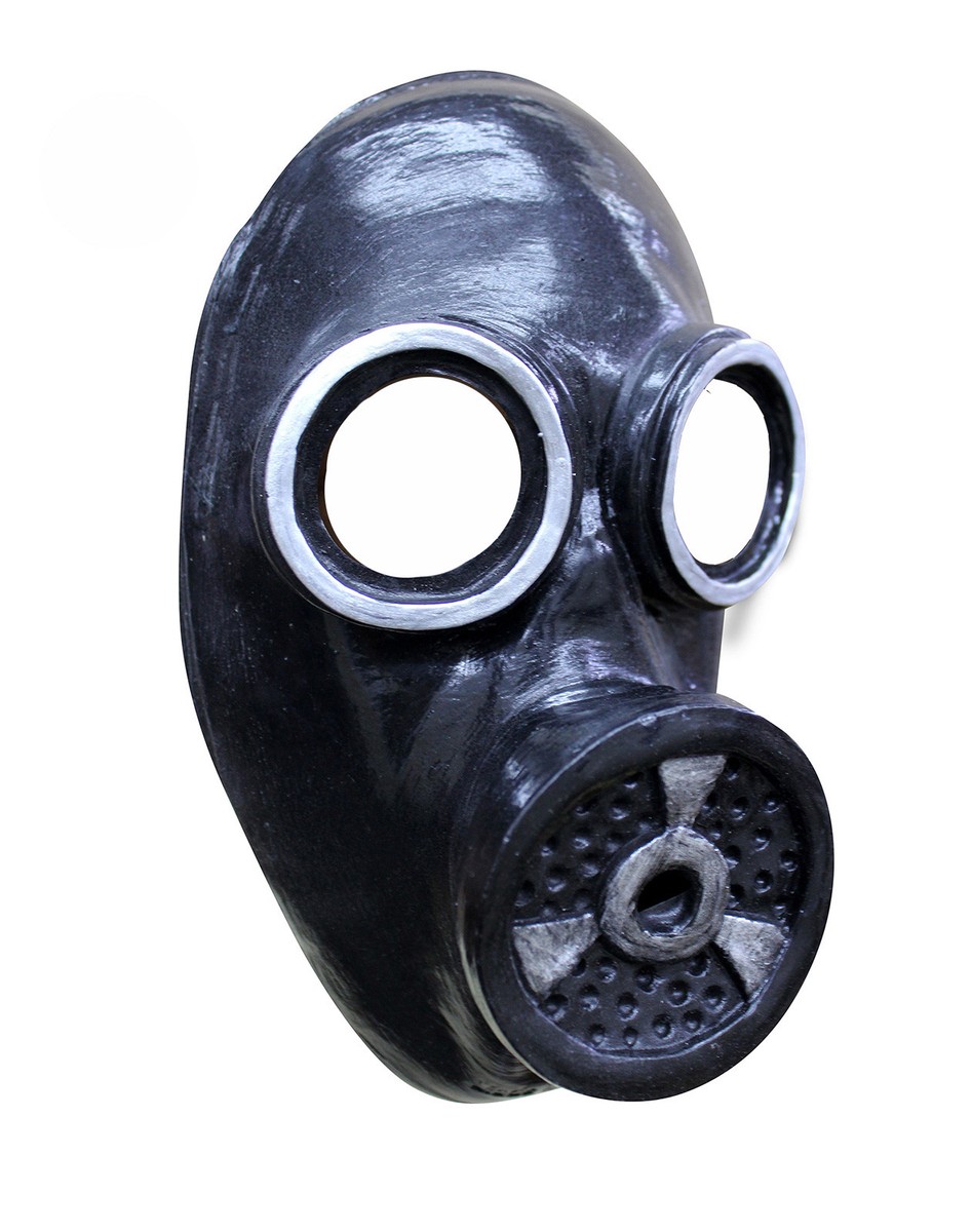 Creepy Gas Mask Scary Gas Mask Latex Rubber WW2 1940s Fallout Fancy