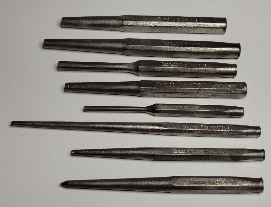LOT OF 8 SNAP-ON USA STARTER PIN PUNCHES PC AND PPC | eBay