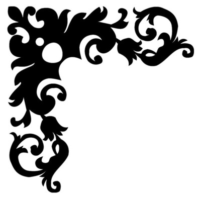 Flower Floral Border Vinyl Decal Sticker for Wall Door Mirror Lounge ...