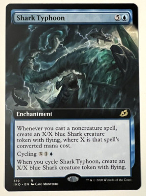 MTG Magic The Gathering Shark Typhoon Extended Art (319) Ikoria | eBay