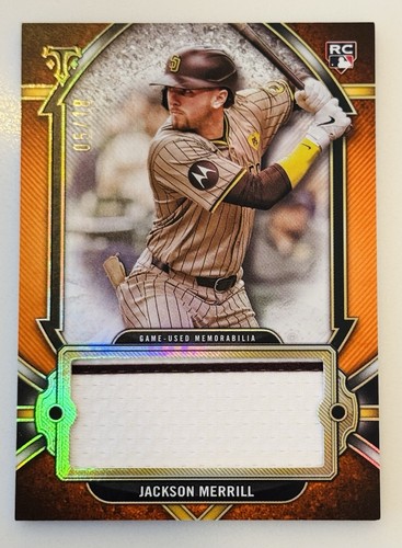 2024 Topps Triple Threads Jackson Merrill Game Worn Jumbo Rookie Relic ...