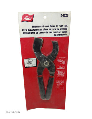 Lisle Tools #44220 Emergency Brake Cable Release Tool Automotive Pliers ...