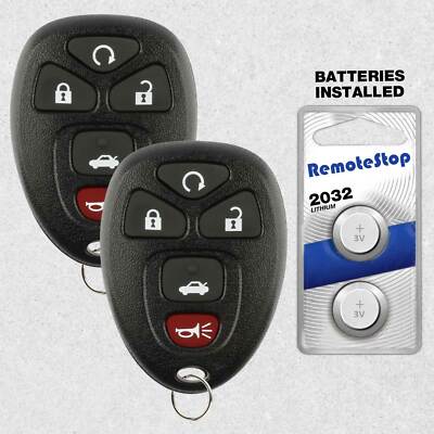 2 For 2006 2007 2008 2009 2010 2011 2012 2013 Chevrolet Impala Remote ...