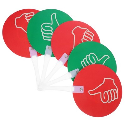 5pcs Teacher Voting Paddles Thumbs Up And Down Signs For Classroom Yes ...