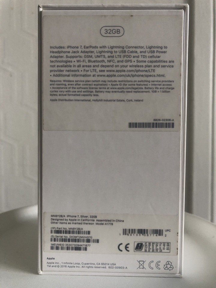 Apple iPhone 7 - 32GB - Silver (Unlocked) A1778 (GSM) BNIB | eBay UK
