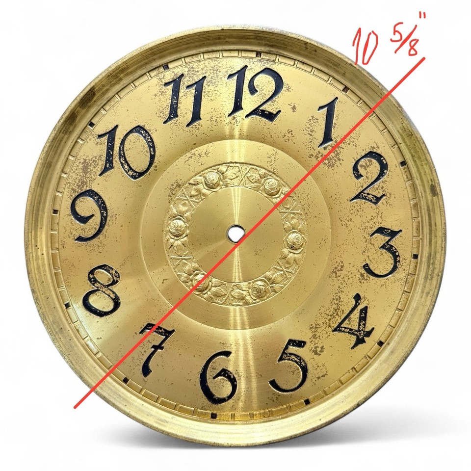 Antique Grandfather Clock Face Plate Gustav Becker 10-5/8” | eBay