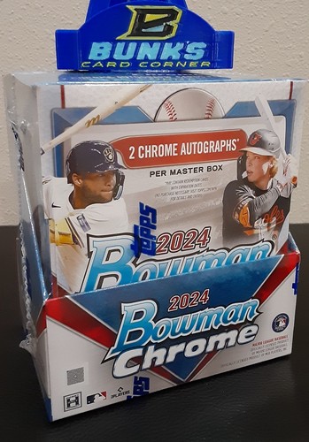 2024 Bowman Chrome Jumbo Hobby Master Box! Factory Sealed 2 MLB ...
