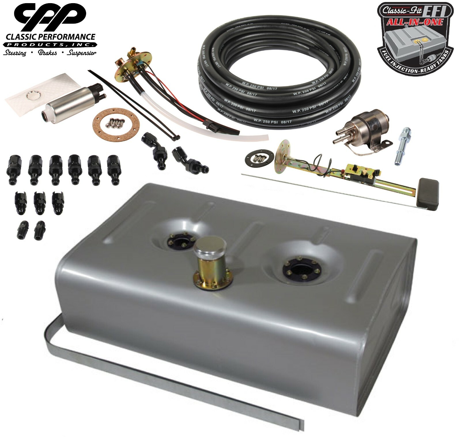 CPP LS EFI Fuel Injection Universal Gas Tank FI Conversion Kit | 30 ohm ...