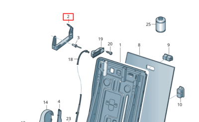 VOLKSWAGEN TOUAREG CR7 Holder For Handle Recess 760886268 NEW GENUINE ...