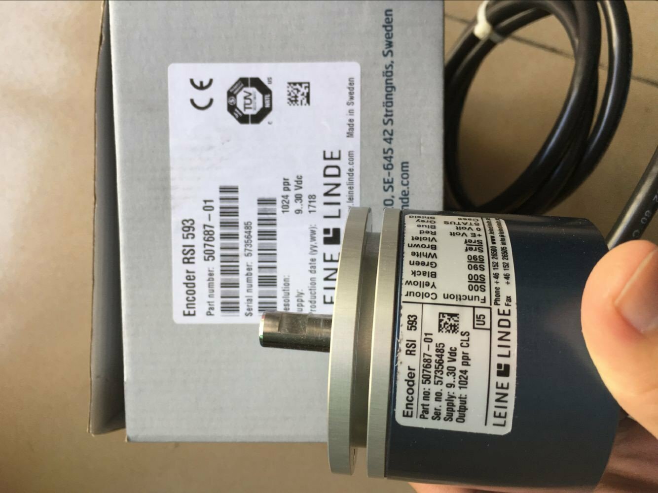 1PC New LEINE&LINDE ENCODER RSI593 RSI 593 507687-01 IN BOX Fast ...