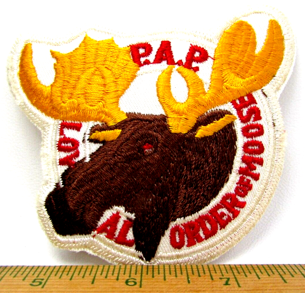 Vintage Loyal Order of Moose PAP Jacket Patch Organization Purity Aid ...