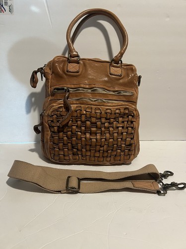 Unique Light Tan Campomaggi Vertical Leather Purse Bag Tote | eBay