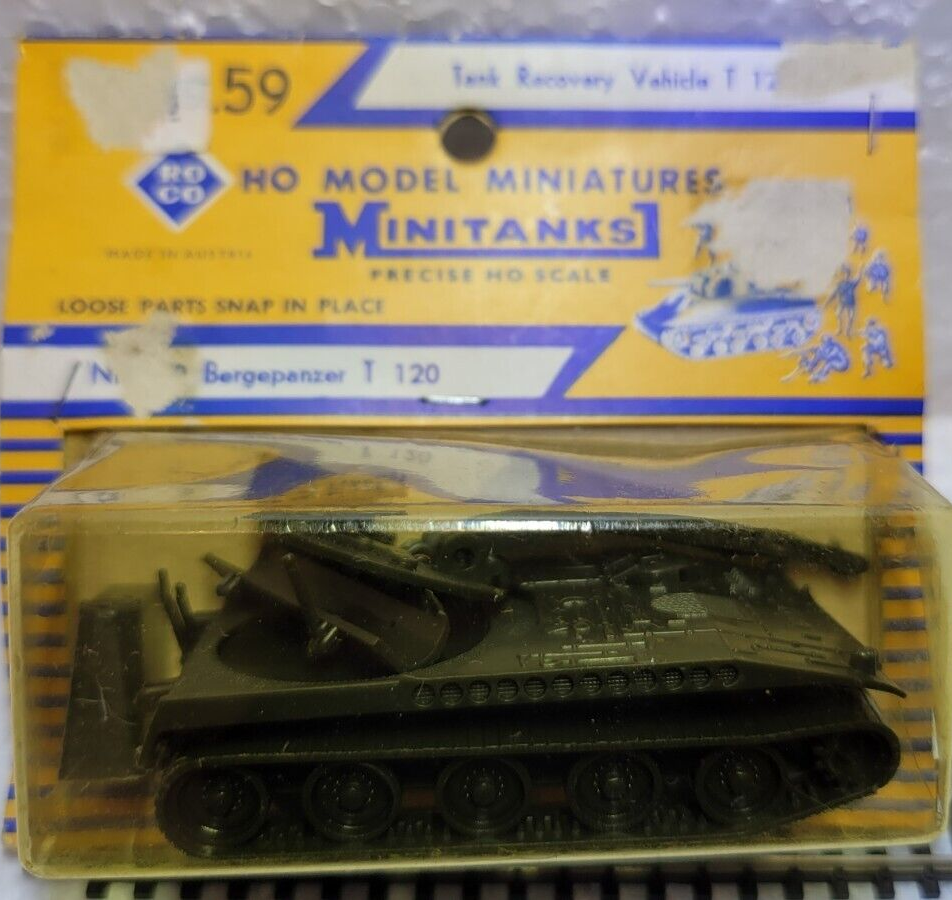 Roco HO Model Minitures Minitanks Z-139 T120 Tank Recovery Vehicle 1/87 ...