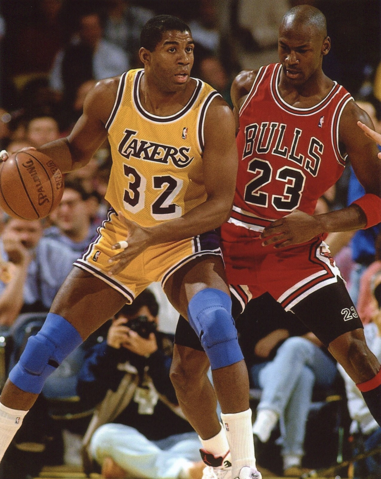 MAGIC LOS ANGELES LAKERS-MJ CHICAGO 8X10 SPORTS PHOTO (XLT-2) | eBay