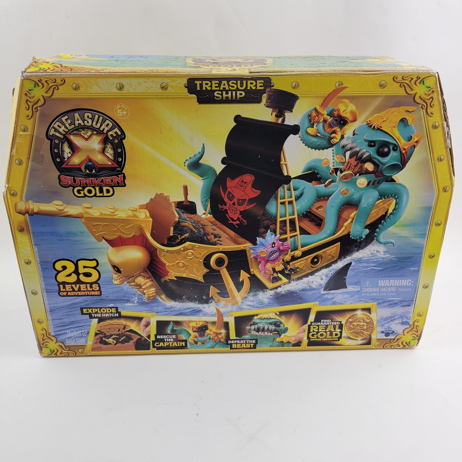 Treasure X Sunken Gold Treasure Ship 25 Levels New Sealed Monster
