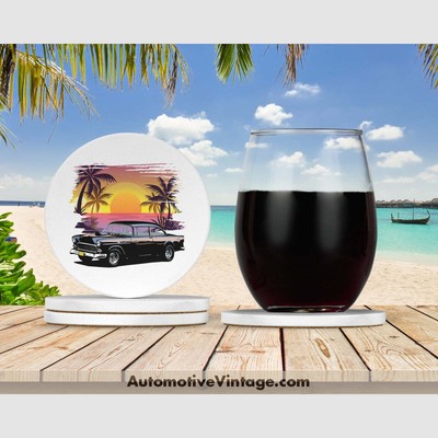 American Graffiti 1955 Chevy Famous Car Coaster Set | eBay