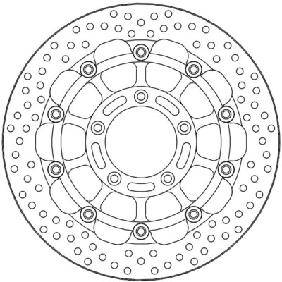 MOTO MASTER 117047 BRAKE ROTOR T-FLOATER HALO MV AGUSTA RUSH 1000 ABS ...