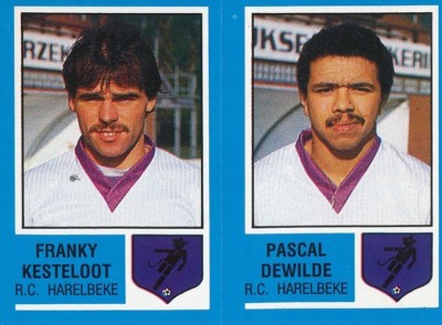 397 KESTERLOOT PASCAL DE WILDE BELGIQUE RC.HARELBEKE STICKER FOOTBALL ...