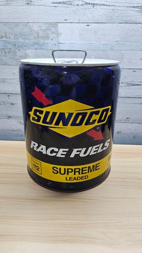 SUNOCO RACE FUELS SUPREME LEADED GASOLINE 5 GALLON CAN - 112 OCTANE ...