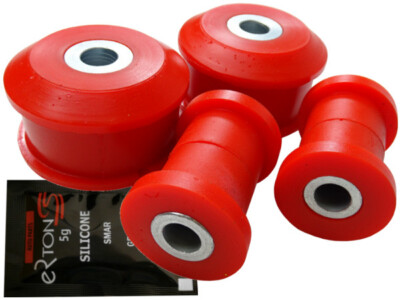 4x FRONT TRAILING CONTROL ARM BUSHES BUSHING IN POLY FOR AUDI A3 S3 8L ...