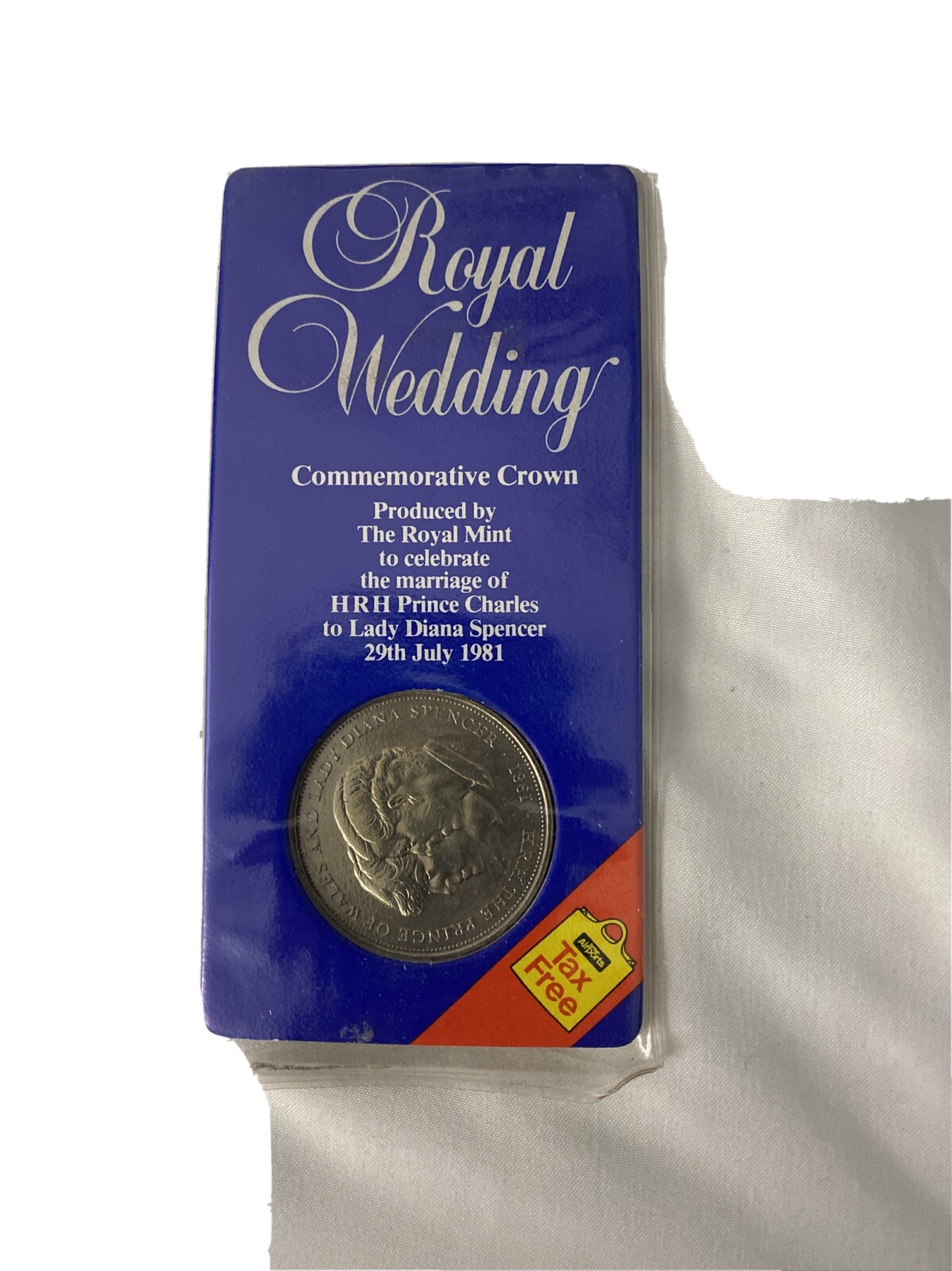 ROYAL WEDDING COMMEMORATIVE COIN PRINCE CHARLES LADY DIANA SPENCER 1981 ...