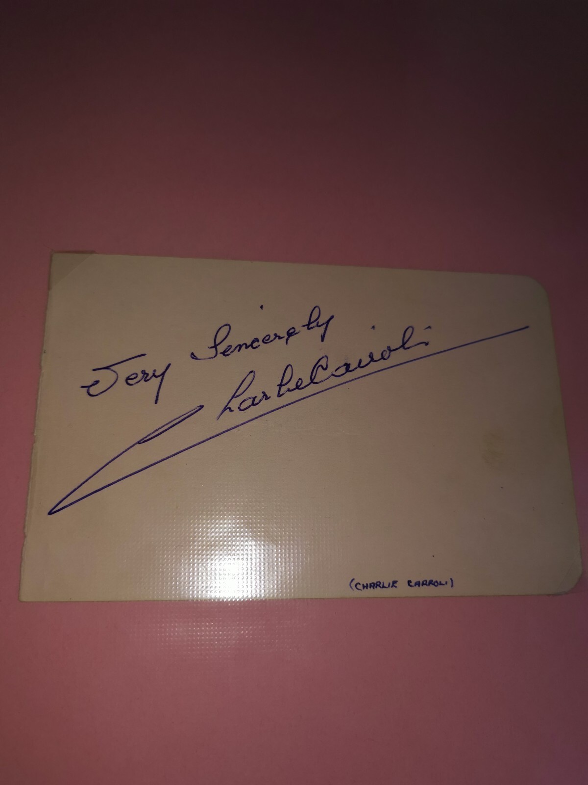 ITALIAN/ENGLISH CLOWN CHARLIE CAROLI AUTOGRAPH | eBay UK