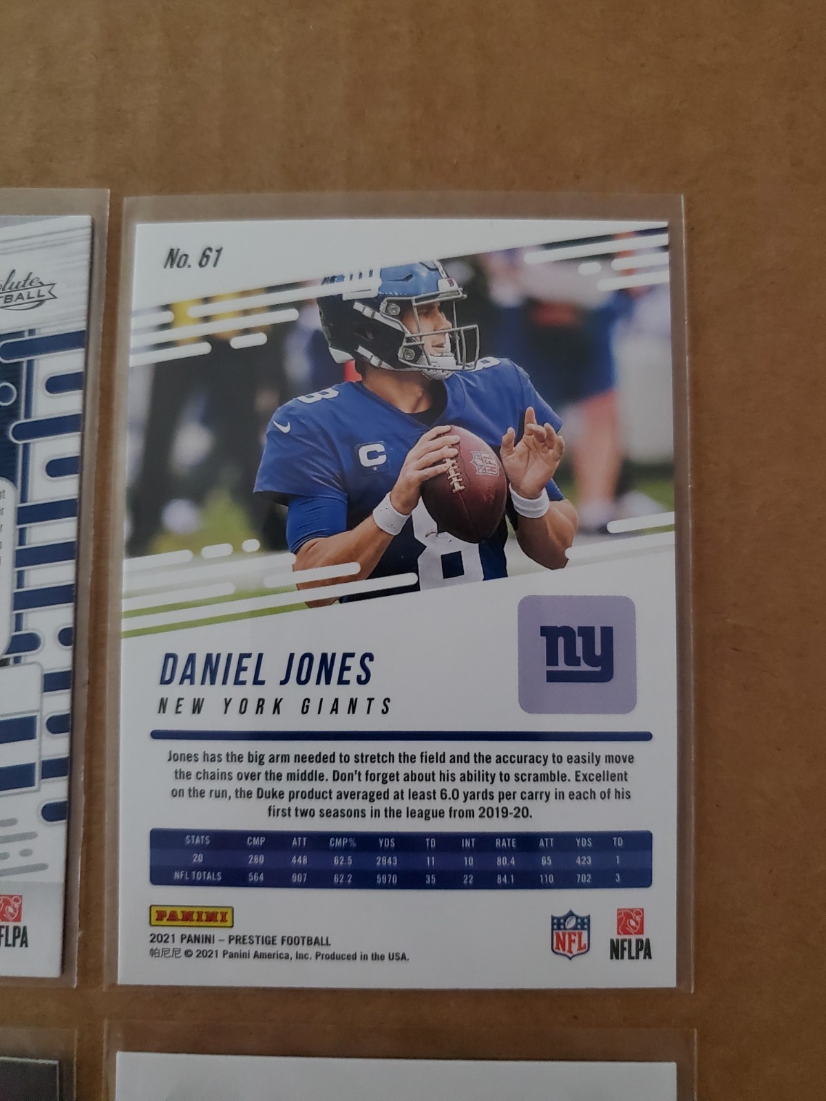 New York Football Giants 4 card lot/ Phil Simms Insert/Kayvon ...
